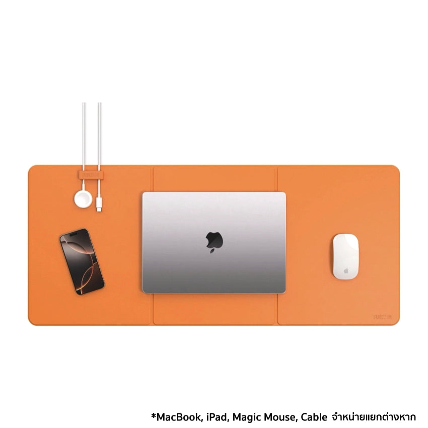 แผ่นรองโต๊ะ Function 101 WorkPad สี Orange – iStudio Online Store